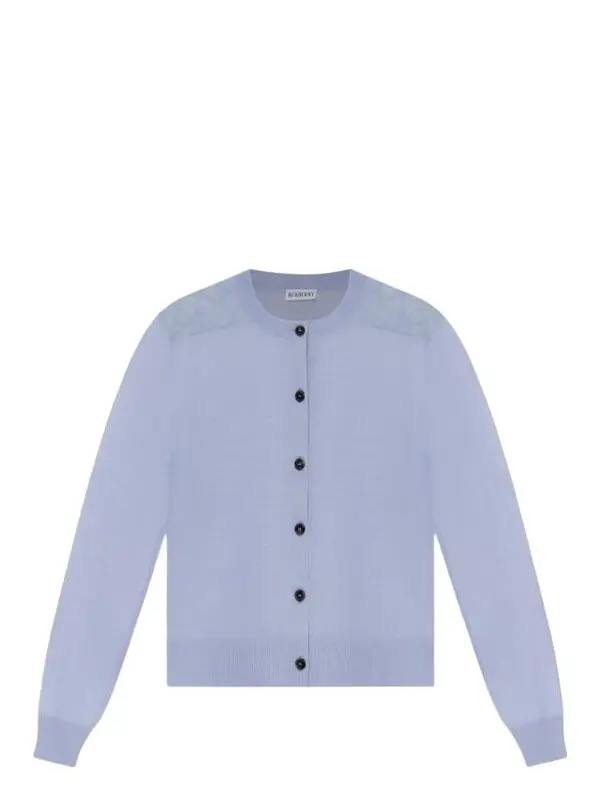 Burberry Crew-neck Knit Top - Blue