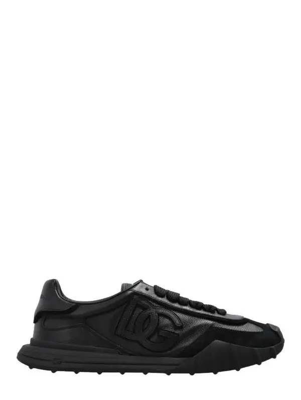 Dolce & Gabbana Dg Athletic Logo Patch Sneakers - Black