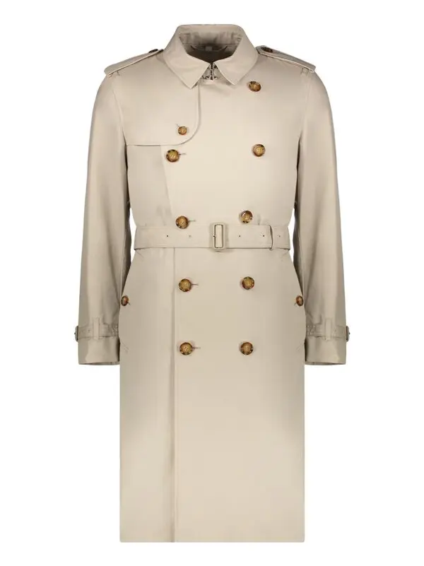Burberry Double-breasted Trench Coat - Beige