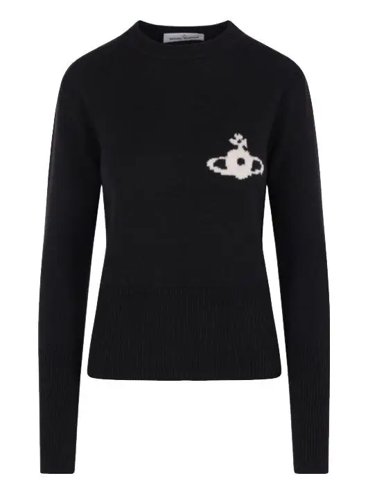 VIVIENNE WESTWOOD Katie Sweater In Wool - Black