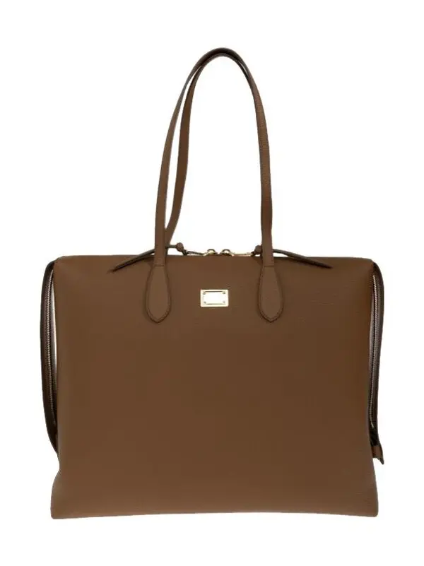 Dolce & Gabbana Logo Shoulder Bag - Brown