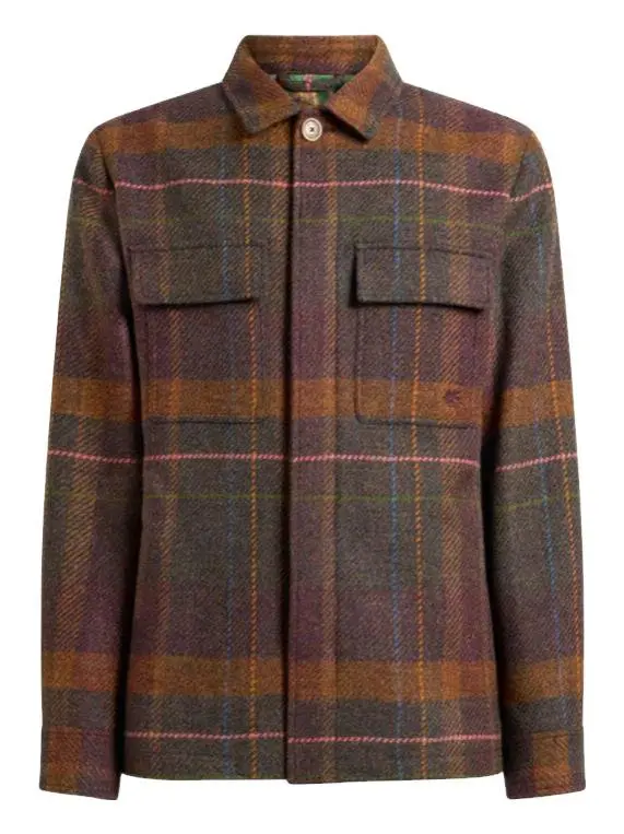Etro Long Sleeved Checked Shirt - Color