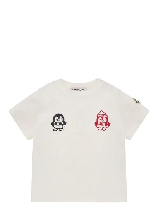 Moncler Stretch Cotton Jersey T-shirt - White