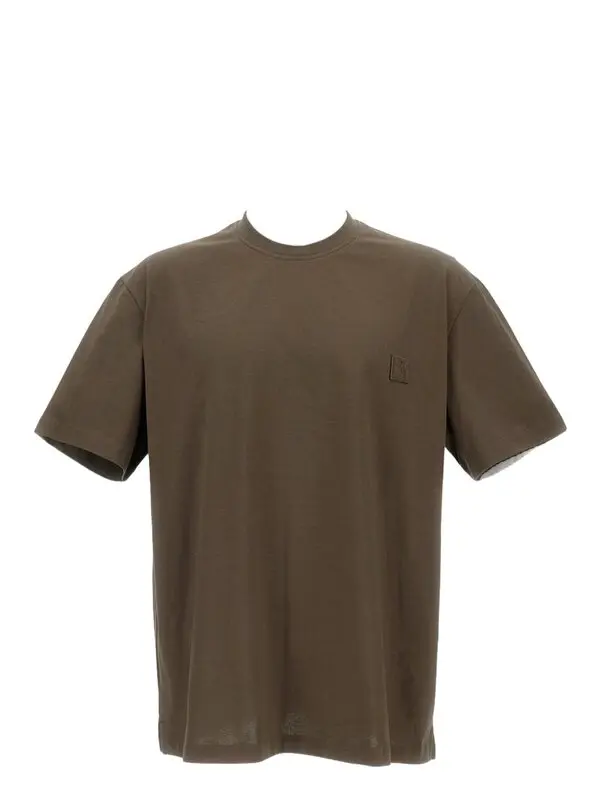 WOOYOUNGMI Logo Patch Floral T-shirt - Green