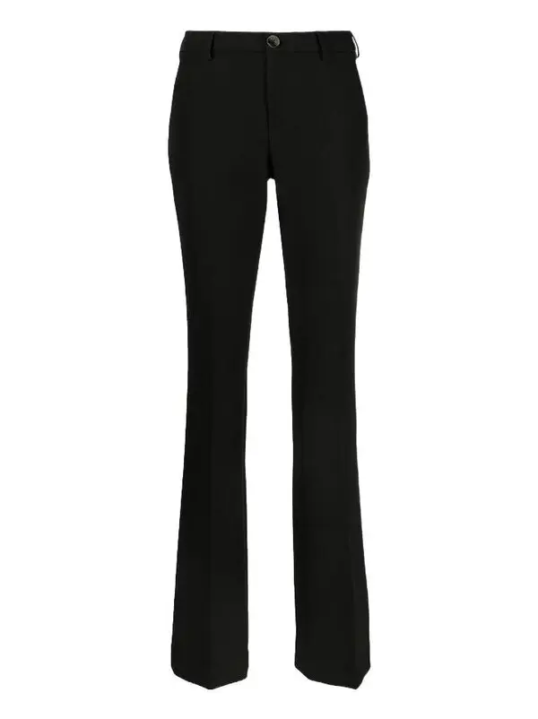 PT TORINO Flared Tech Fabric Pants - Black