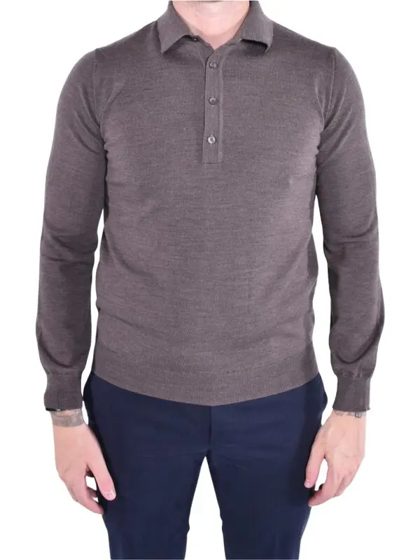 KANGRA Four-button Polo Shirt - Gray