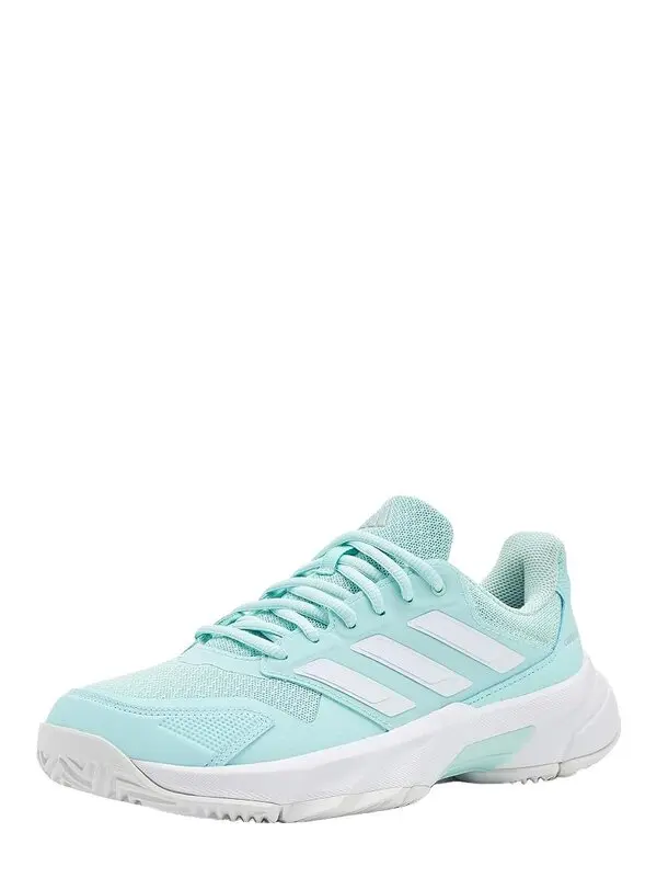 Adidas Courtjam Control 3 Tennis Tennis Shoes Halo Mint/white/silver Metallic - Blue