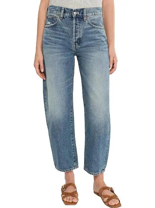 Madewell The Barrel In Solstice Jeans Solstice Wash - Blue