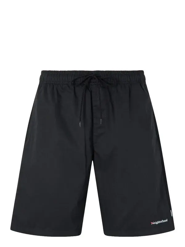 NEIGHBORHOOD Logo Embroidered Shell Shorts - Black