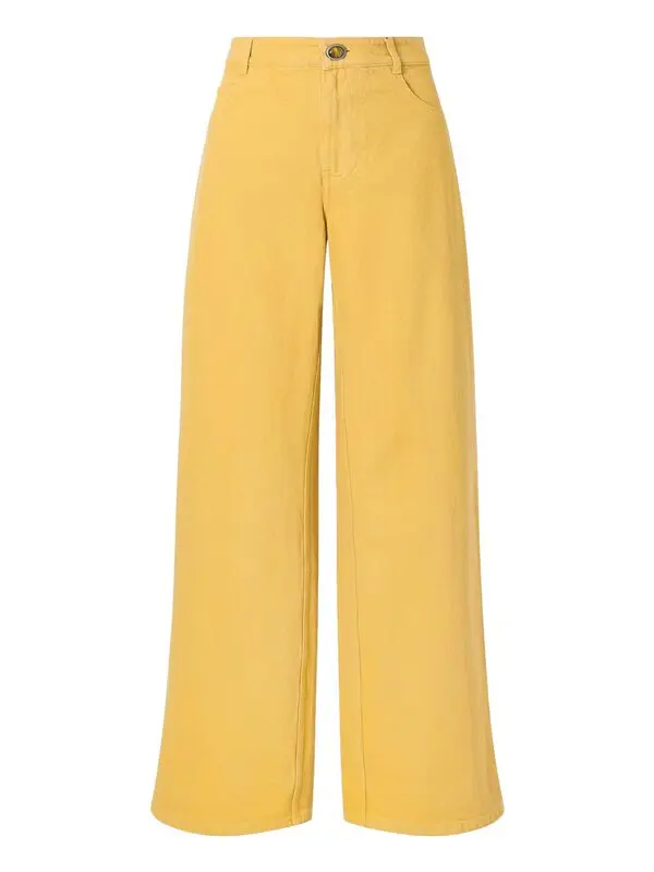 Christopher Esber Relaxed Wide-leg Denim Pants - Yellow