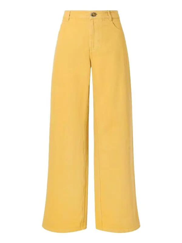 Christopher Esber Relaxed Wide-leg Denim Pants - Yellow