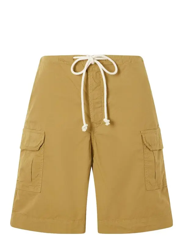 JAMIE HALLER Rope Tie Jersey Cargo Shorts - Brown