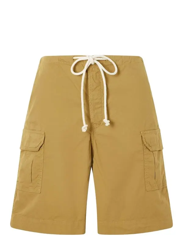 JAMIE HALLER Rope Tie Jersey Cargo Shorts - Camel