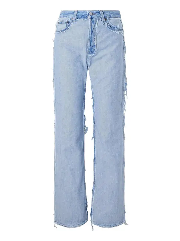 Acne Studios Pazer Mini Skeleton Jeans - Light Denim