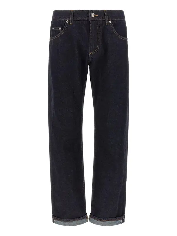 Dolce & Gabbana Dg Embroidery Jeans - Blue
