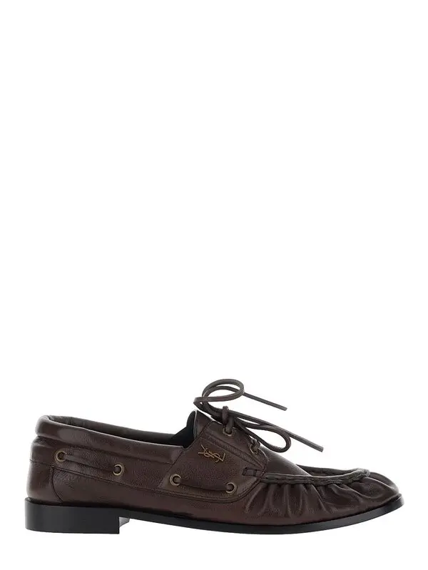 Saint Laurent Le Loafer Bateau - Brown