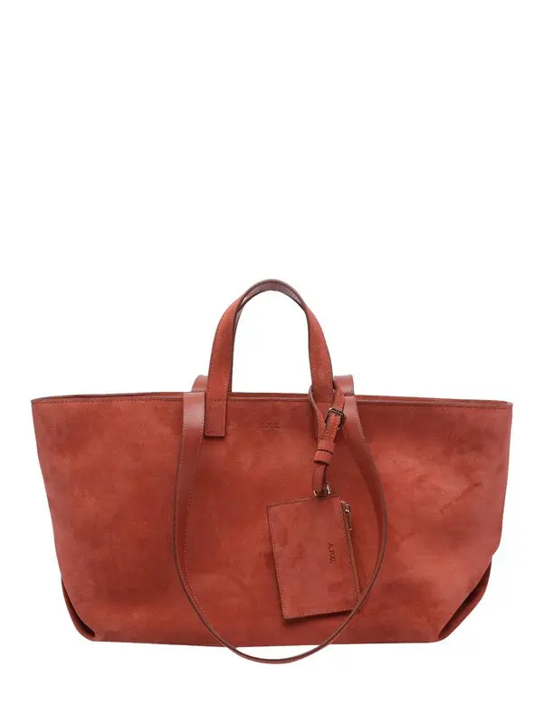 A.p.c. Calf Leather Shoulder Bag - Red