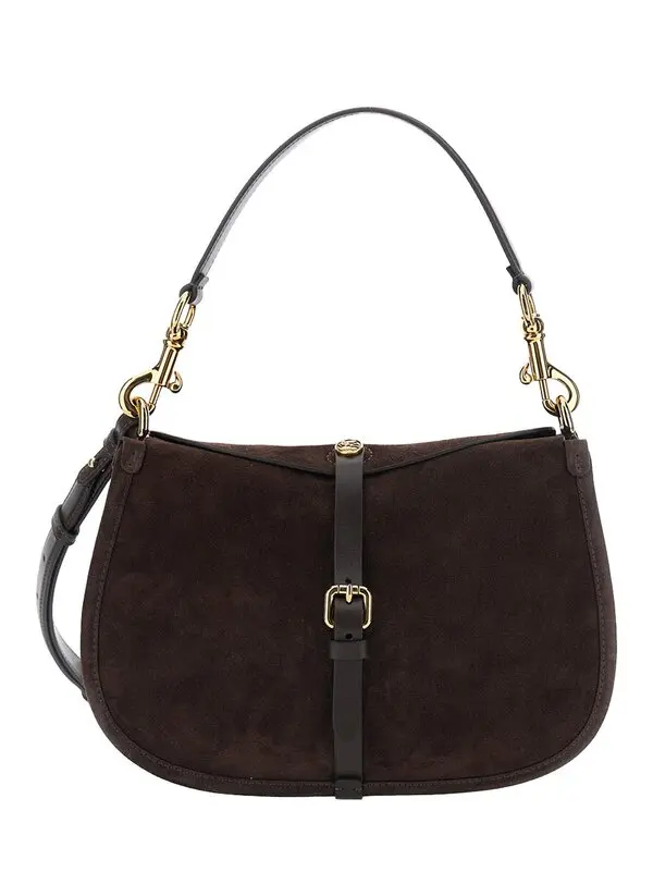 Etro Suede Shoulder Bag - Brown
