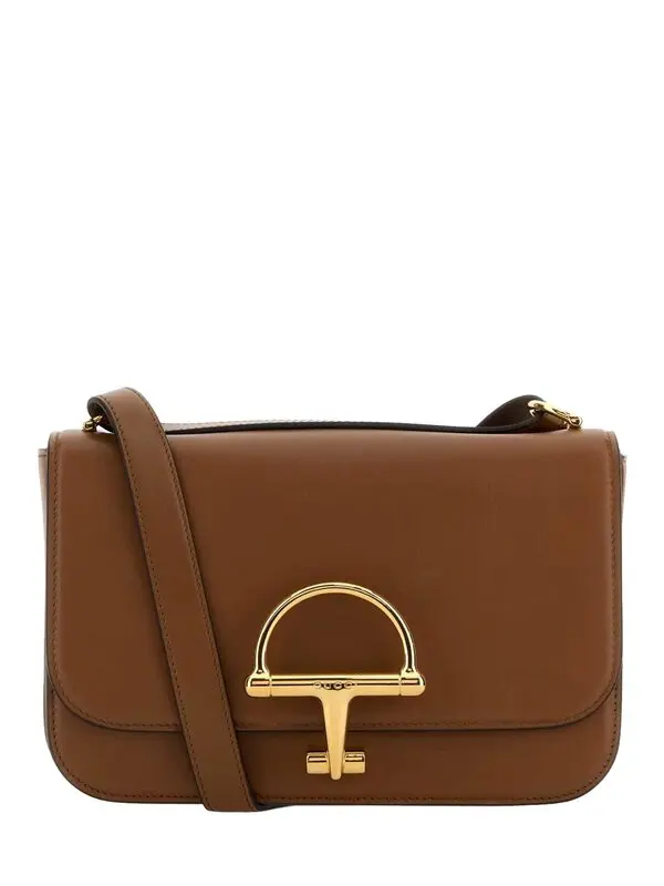 Gucci Leather Shoulder Bag - Brown