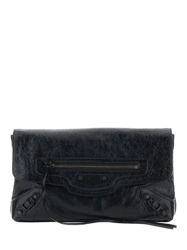 Balenciaga Le City Clutch In Leather - Multicolor
