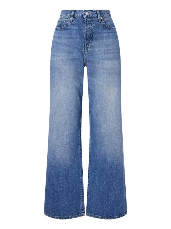 FRAME The Off Duty Loose Wide-leg Jeans - Blue