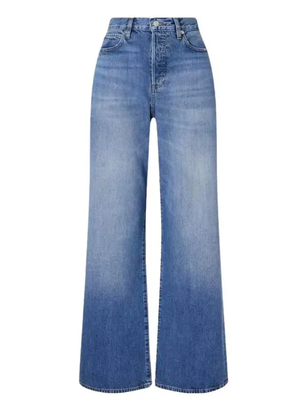 FRAME The Off Duty Loose Wide-leg Jeans - Blue