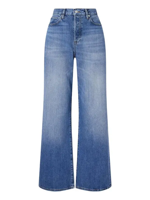 FRAME The Off Duty Loose Wide-leg Jeans - Light Denim
