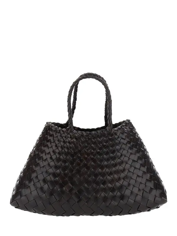 Dragon Diffusion Santa Croce Woven Leather Handbag - Brown