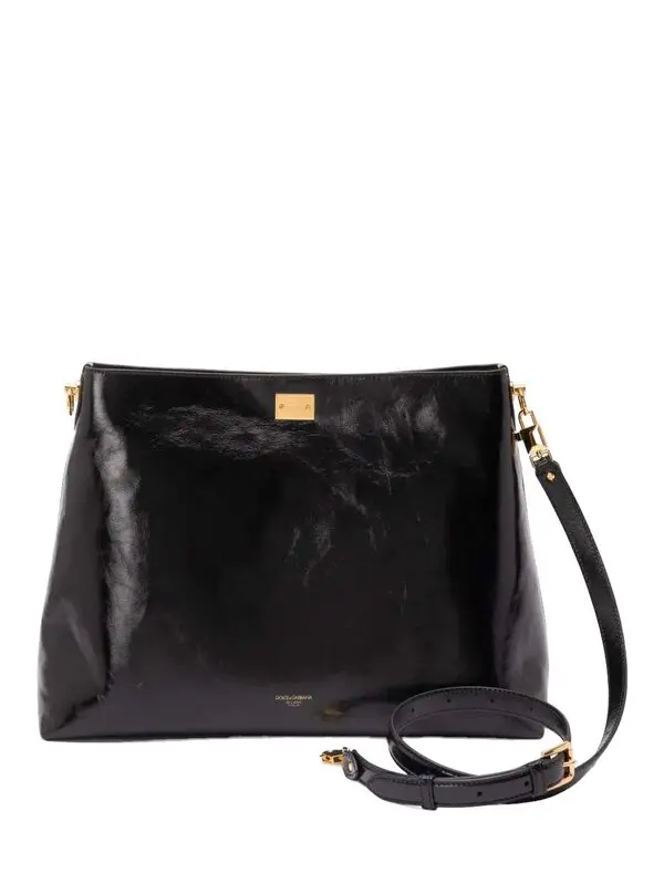 Dolce & Gabbana Vittoria Large Shoulder Bag - Black