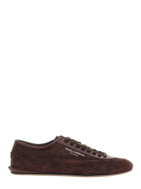 Dolce & Gabbana G Mondi Lace-up Sneakers - Brown