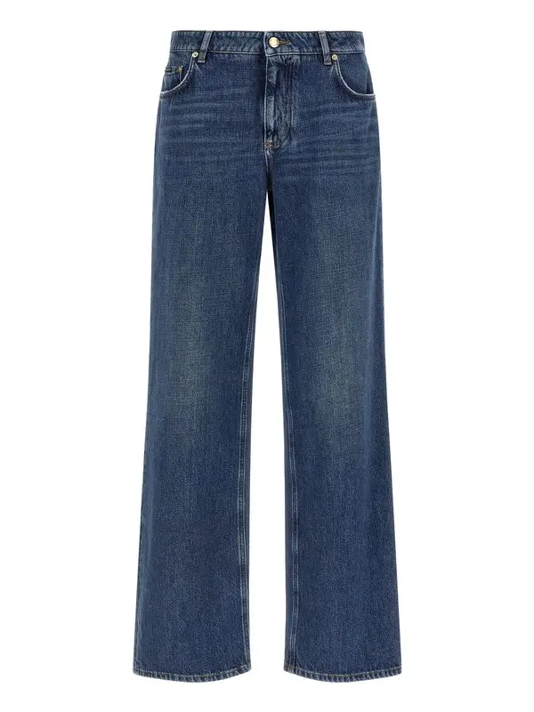 Dolce & Gabbana Wide Leg Jeans - Blue