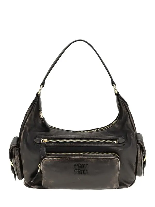 Miu Miu Pocket Shoulder Bag - Brown