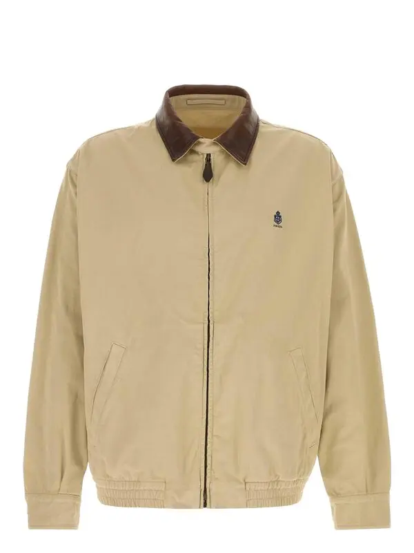 Prada Sand Cotton Jacket - Brown