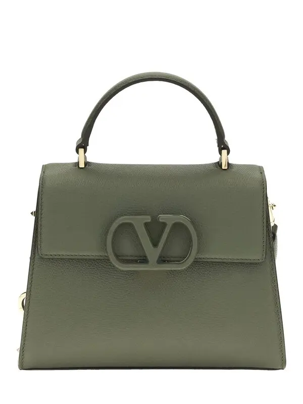 Valentino Garavani Vsling Mini Grained Calfskin Handbag - Green