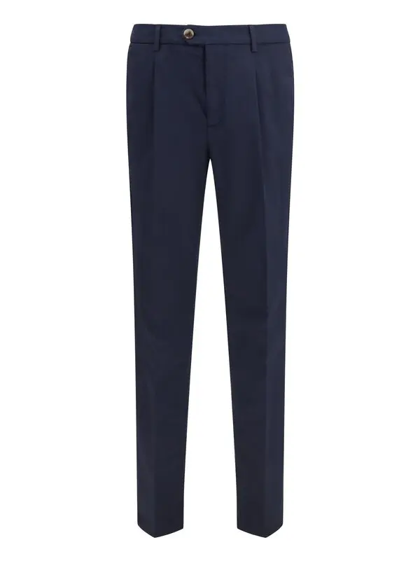 Brunello Cucinelli Cotton Blend Chino Pants - Black