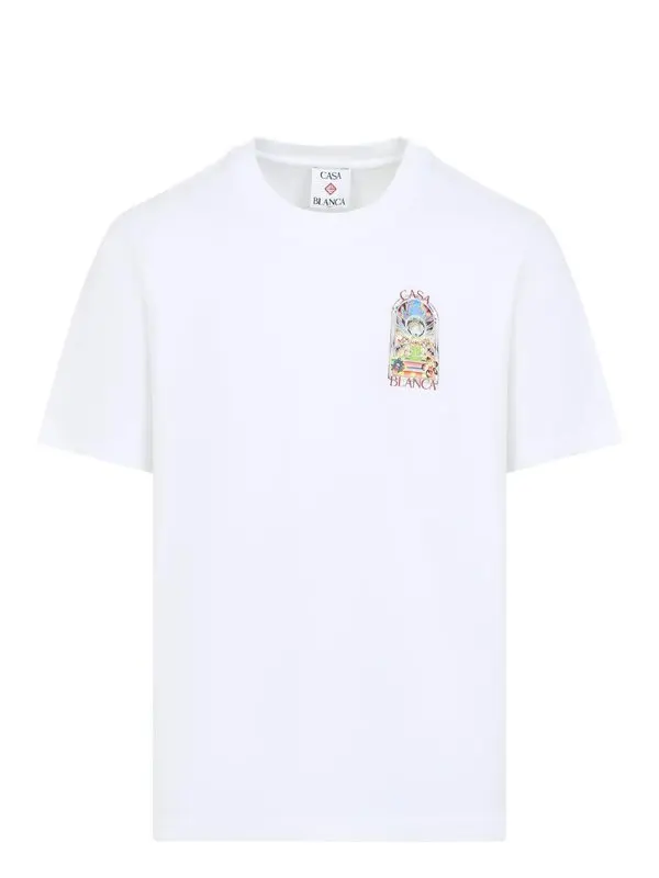 Casablanca Orchid Court T-shirt - White
