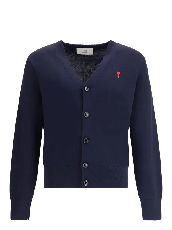 AMI Paris De Coeur Cardigan - Blue