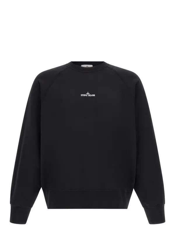 Stone Island Print Sweatshirt - Black