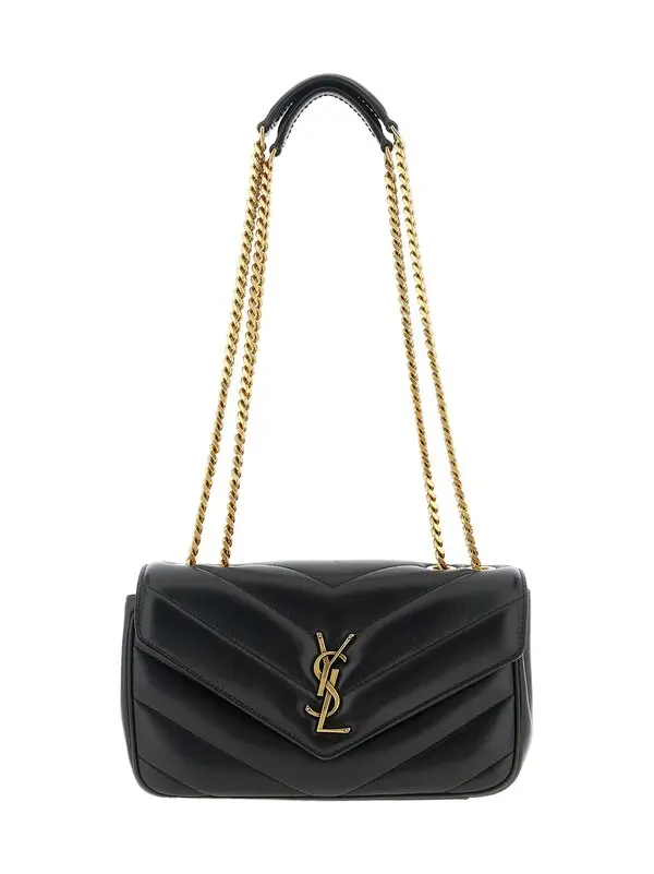 Saint Laurent Loulou' Small Shoulder Bag - Black