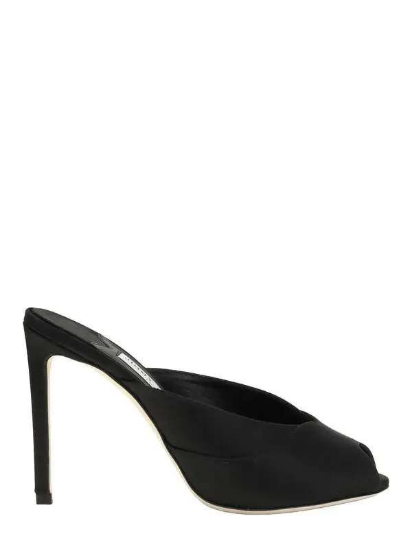 JIMMY CHOO Brigitte Leather Mules - Black