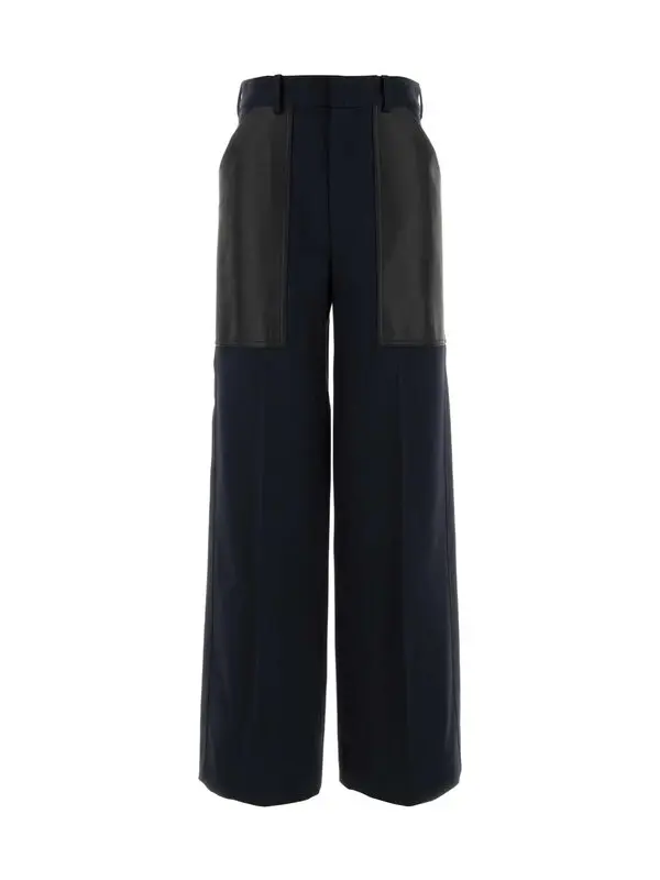Bottega Veneta Palazzo Pant - Blue
