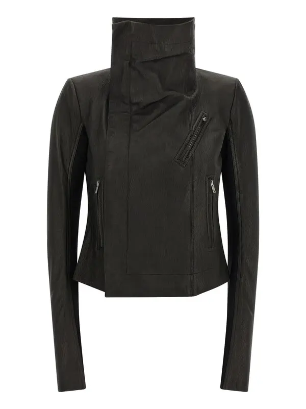 Rick Owens Classic Biker' Jacket - Black
