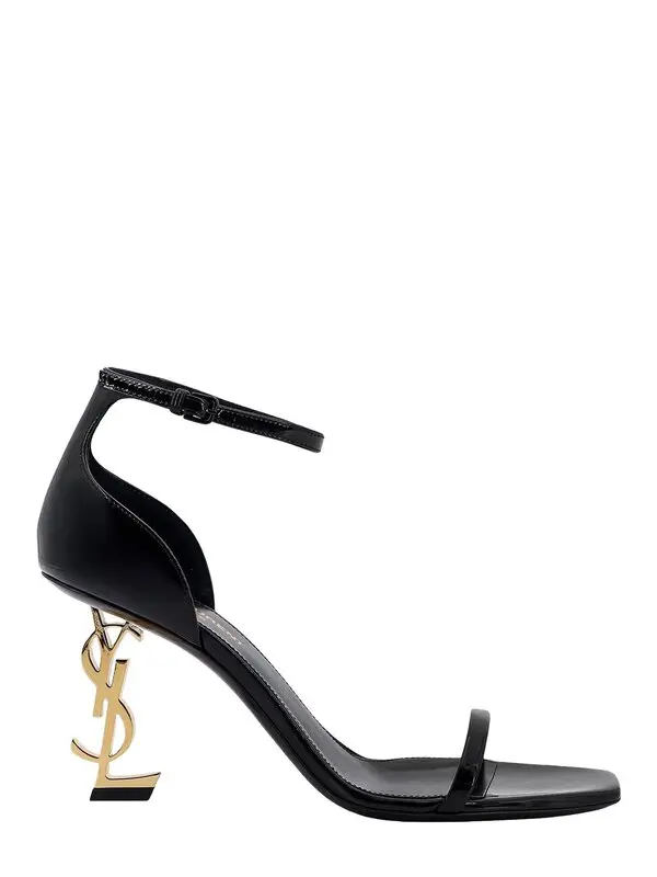 Saint Laurent Opyum 85 Patent Leather Sandals - Multicolor