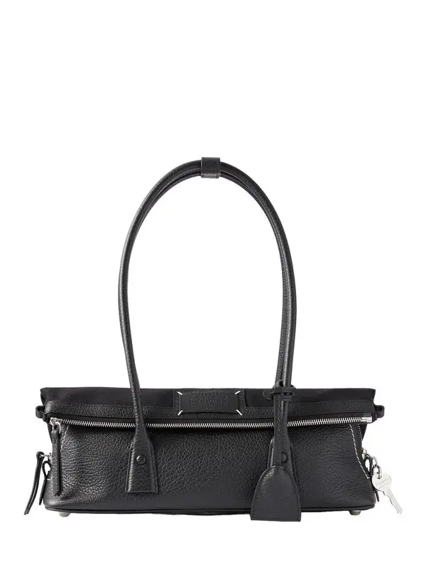 MAISON MARGIELA East-west Leather Shoulder Bag - Black