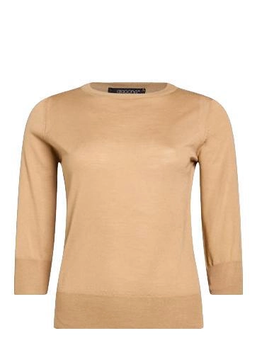ARAGONA Sweater Size Merino Wool - Beige