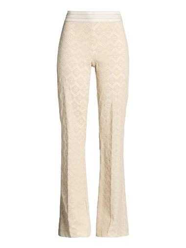 CAMBIO Flared Jersey Pants - Beige