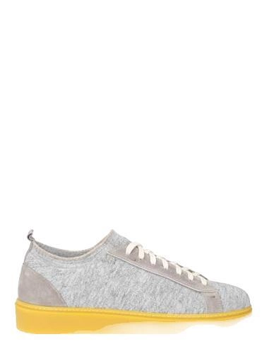 Eleventy Textile Fibers And Leather Low-top Sneakers - Grey