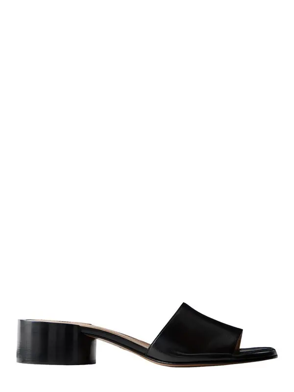 MAISON MARGIELA Tabi Leather Sandals - Black