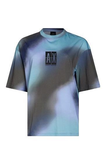 Armani Exchange T-shirt Azure Size Cotton - Blue