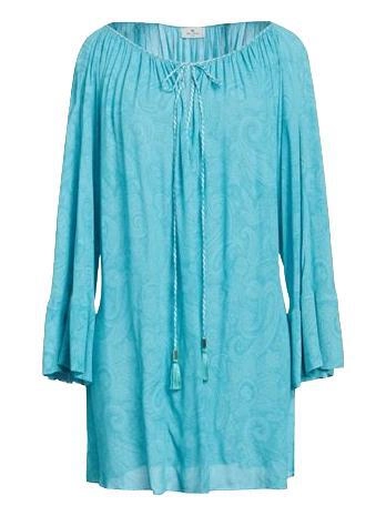 Etro Mini Dress Size Viscose - Azure